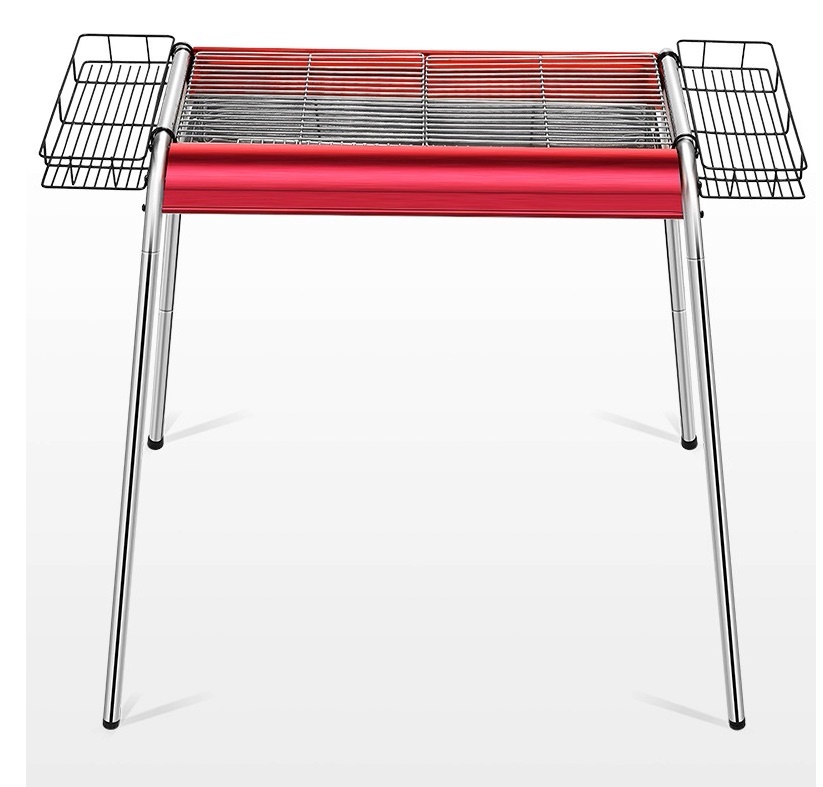 Outdoor Charcoal Grill Barbecue Portable BBQ Rack- Stainless Steel ...