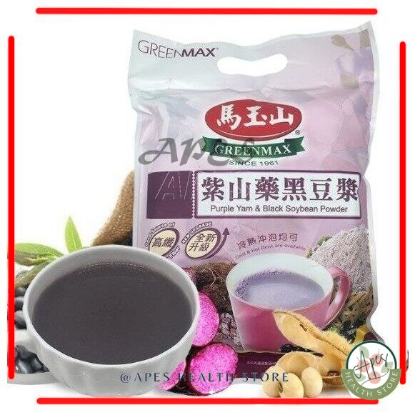 Greenmax 马玉山 Powder Instant Nutritious Meal Black Sesame Cereal Yam ...