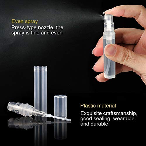 【Drop WBW Store】50pcs X 5ml/3ml/2ml Clear Plastic Spray Bottle Empty ...