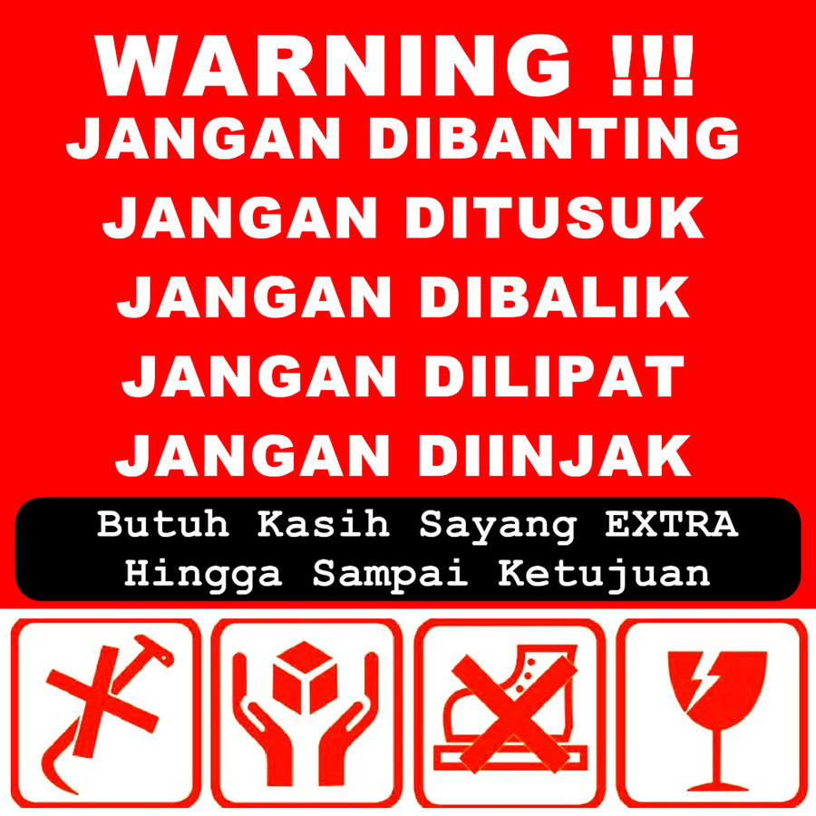 Stiker Fragile - Stiker Jangan Dibanting - Stiker Mudah Pecah - Stiker ...