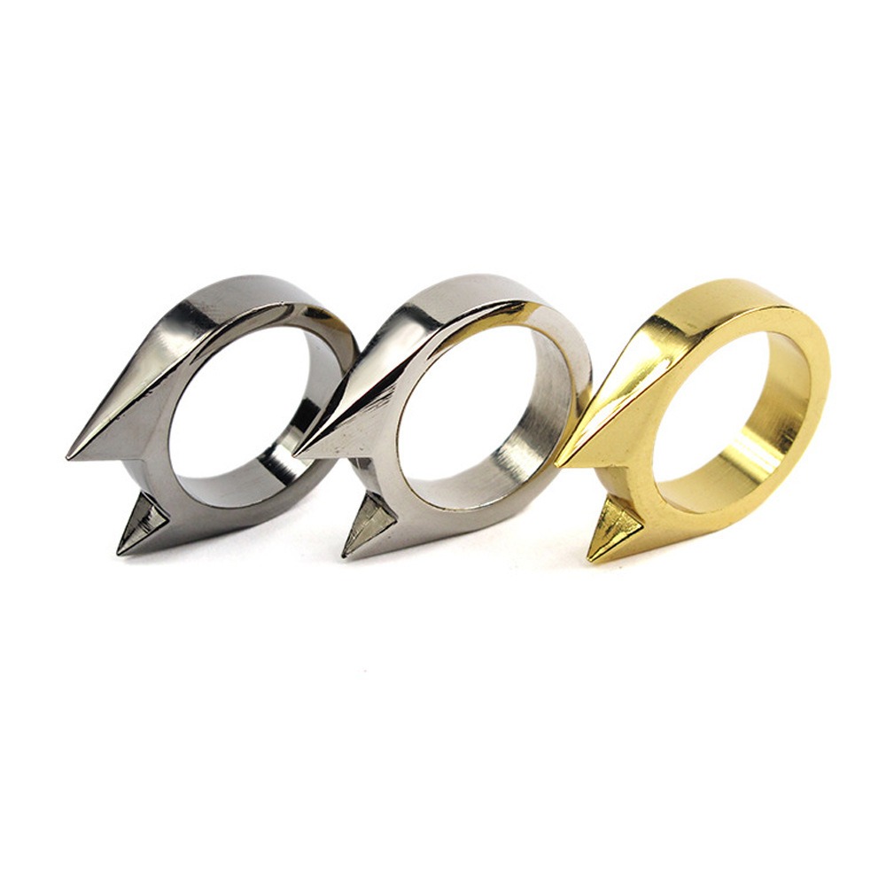 Women Metal Ring Man Multifunctional Safe Finger Rings Jewelry Cat Ear ...