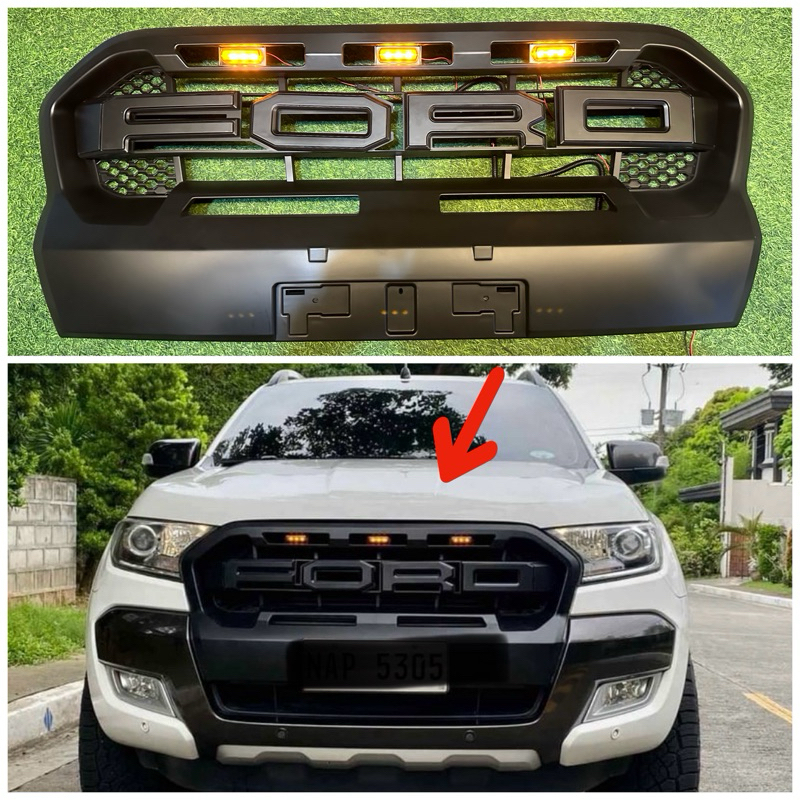 Ford Ranger Wildtrack 2018 - 2022 Raptor Grill with Light | Lazada PH