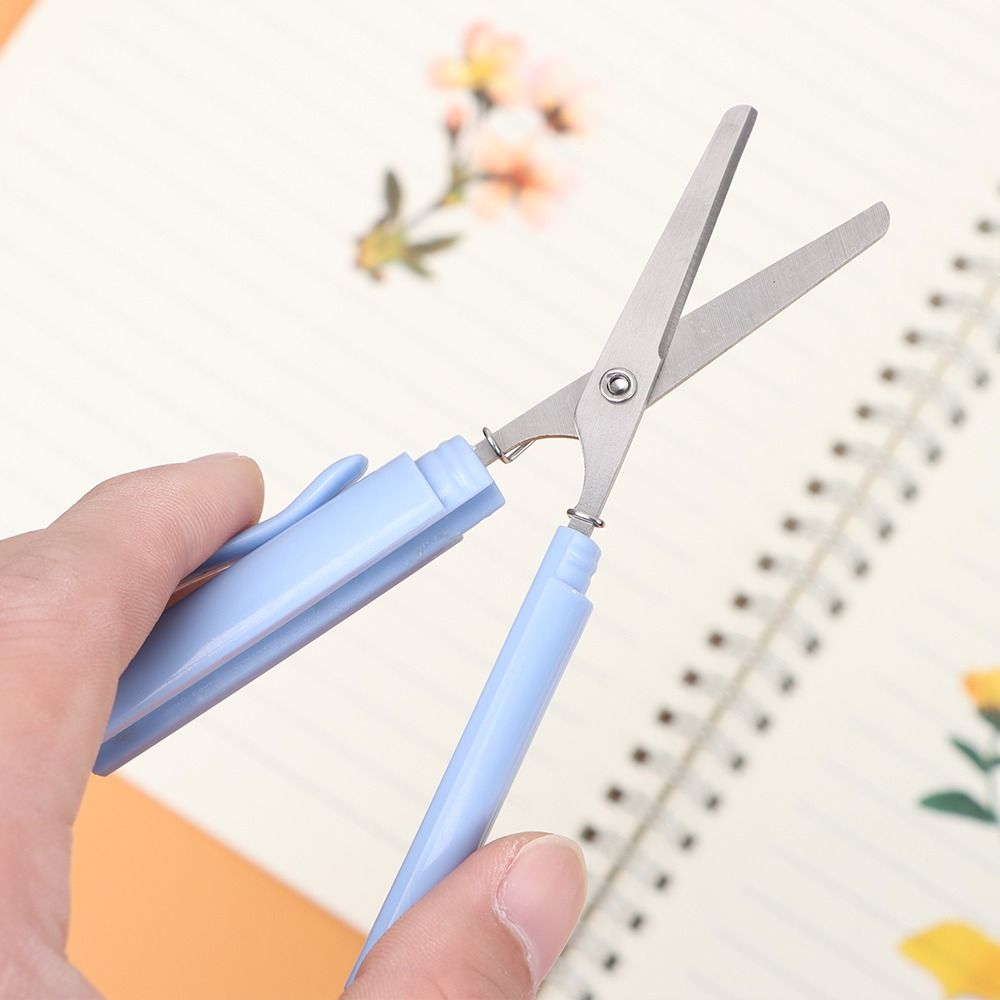 5 Color Kids Paper-Cutting DIY Stationary Folding Scissor Pen Shape ...