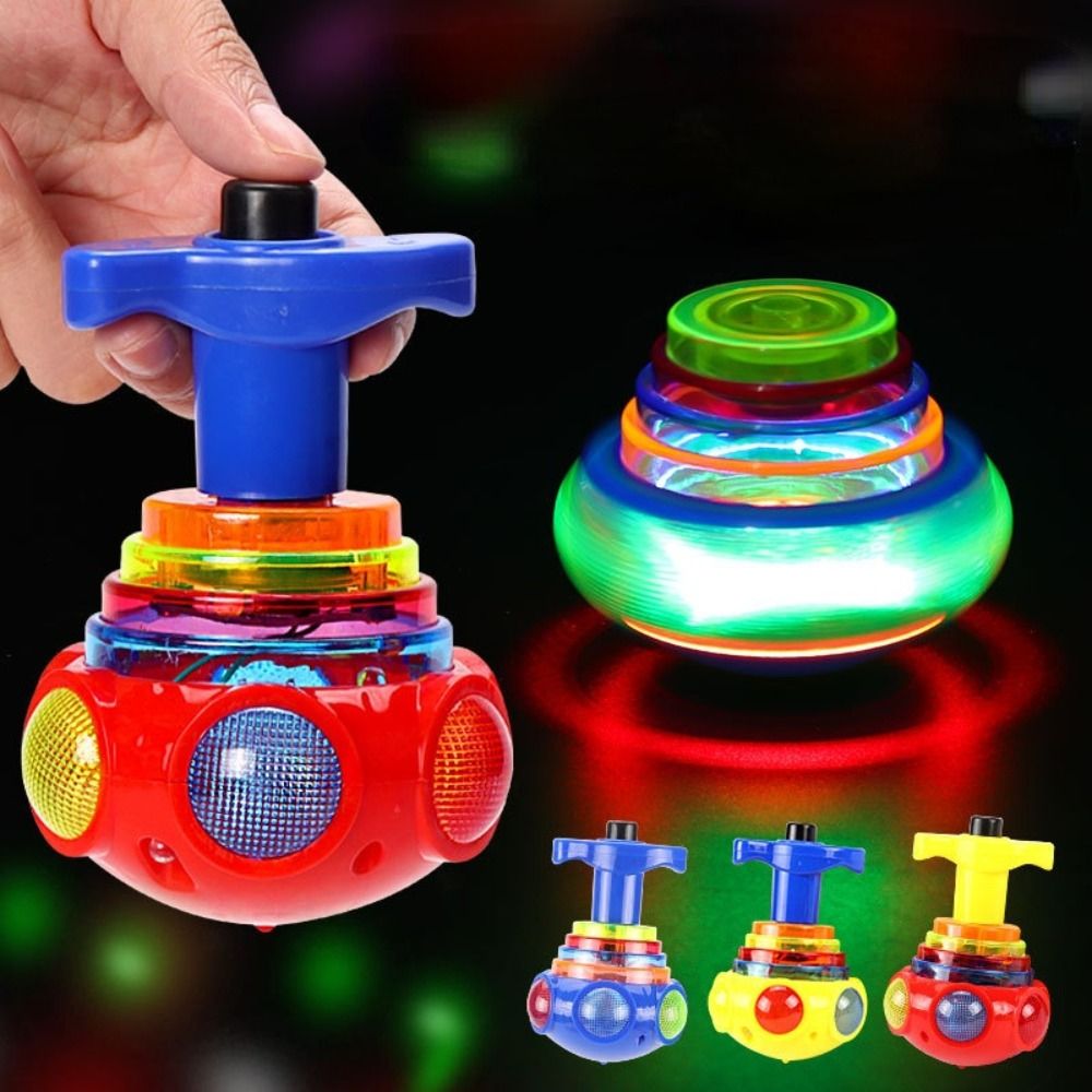 Plastic Classic Ejection Electric Gyroscope With Launcher LED Lights ...