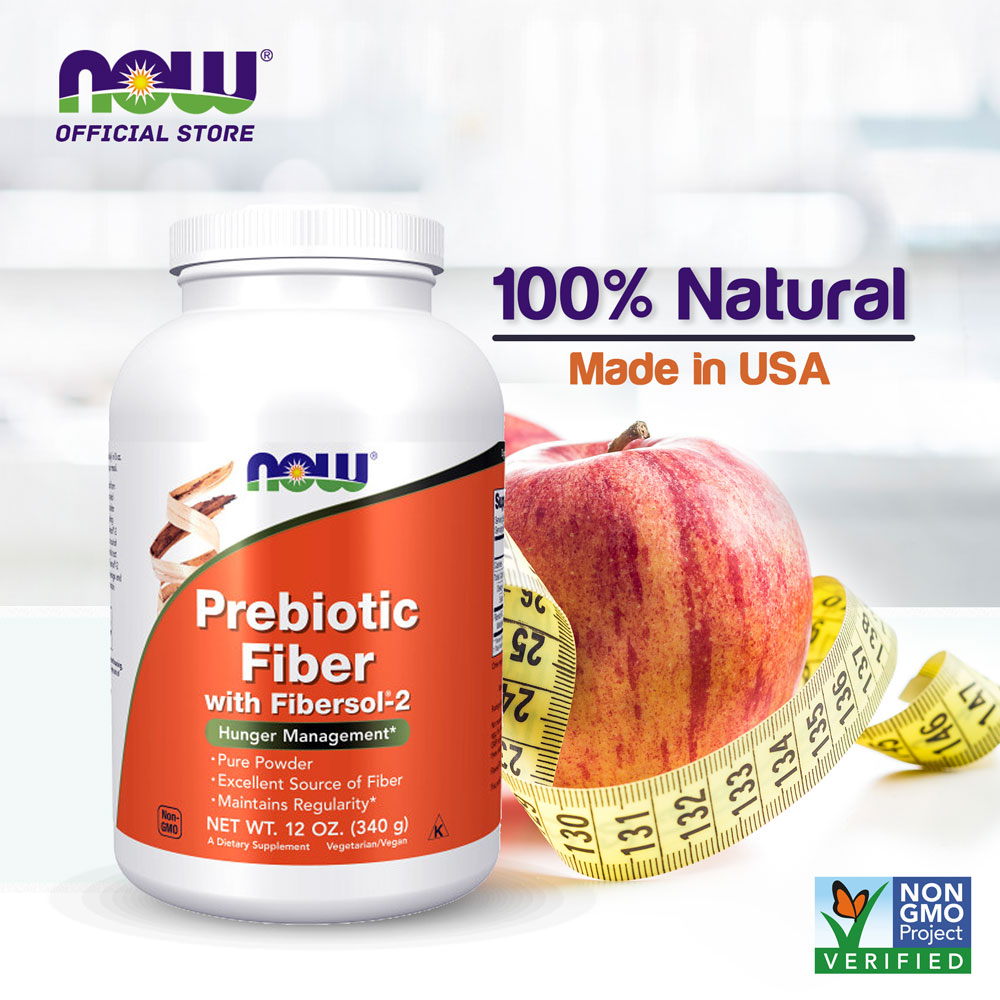 NOW FOODS Supplements, Prebiotic Fiber with Fibersol-2, derived from ...