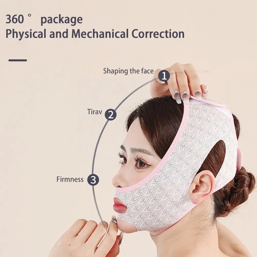 BeliefMelief Profesional Breathable V Face Band Cheek Lift Up Face Thin ...