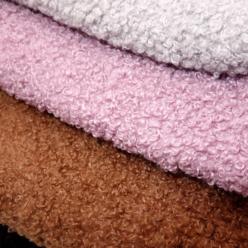Teddy Plush Lamb Fleece Plush Fabric Solid Color Polyester Flannel For ...