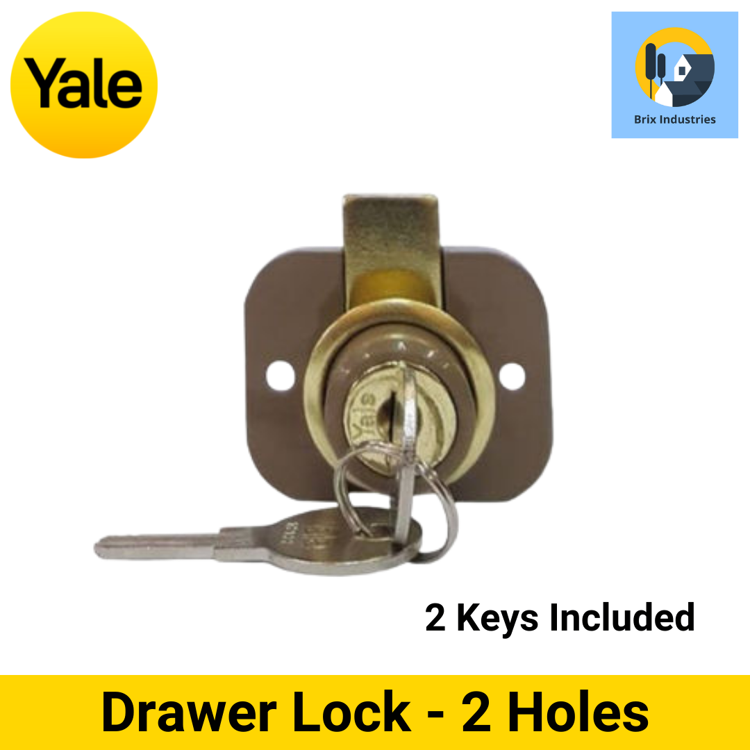 Yale Heavy Duty Drawer Lock Set V9660-HE 2 Holes | Lazada PH
