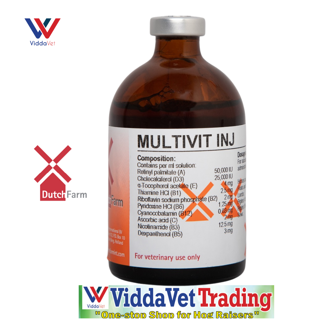 1Bot Dutch Farm Multivit Inj 100ml for animals pets dogs cats cattle ...