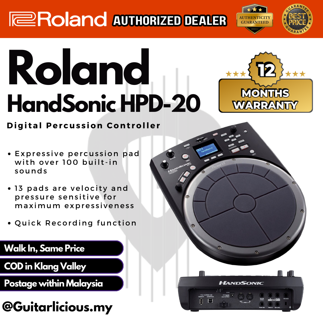 Roland HandSonic HPD-20 Digital Percussion Controller ( HPD-20BK ...