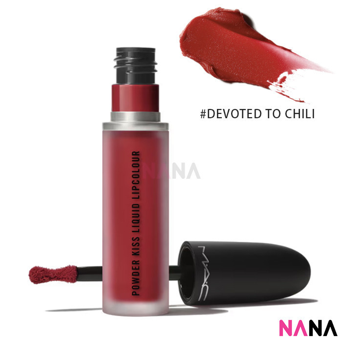 MAC Powder Kiss Liquid Lipcolour - 991 DEVOTED TO CHILI 5ml (Delivery ...