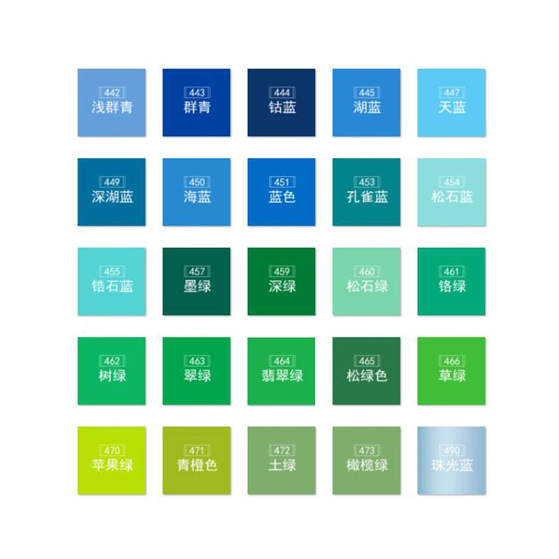 【The Quiet Page】Faber Castell Watercolor Pencils Green Blue Tones ...