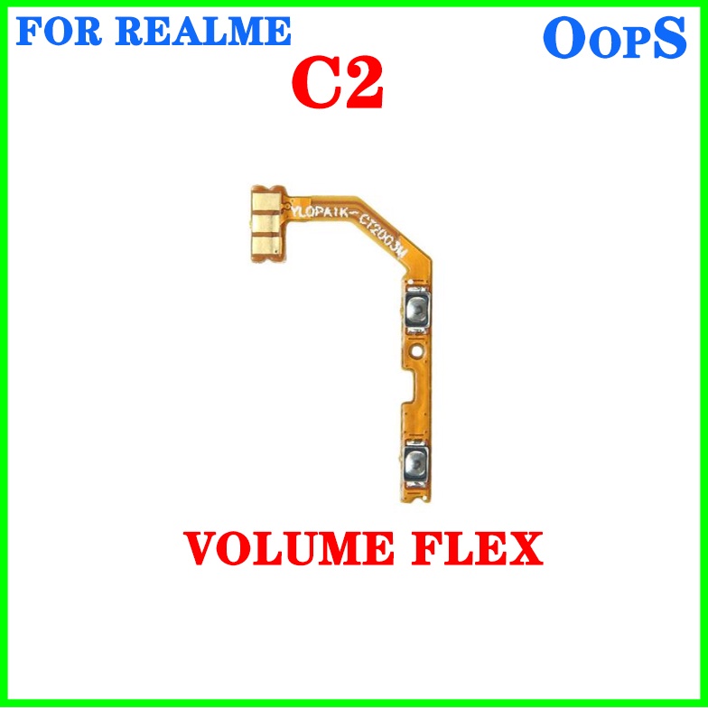 Power volume button flex For realme C2 ON OFF switch Side Key button ...