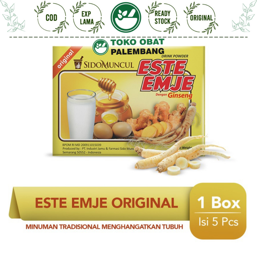 SIDOMUNCUL ESTE EMJE 5 SACHET SUSU TELUR MADU JAHE STMJ ES TE EM JE ...