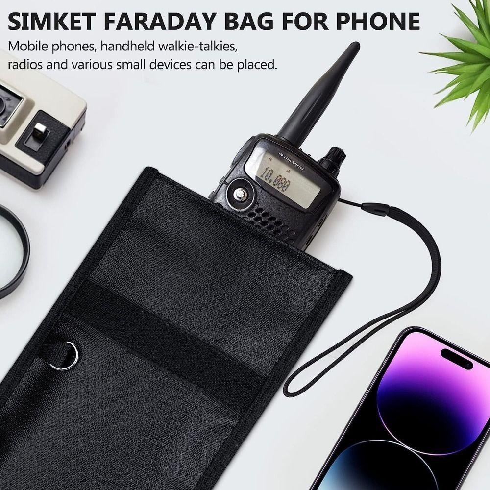 Info Cover Signal Blocking Faraday Bag Anti-tracking Retardant ...