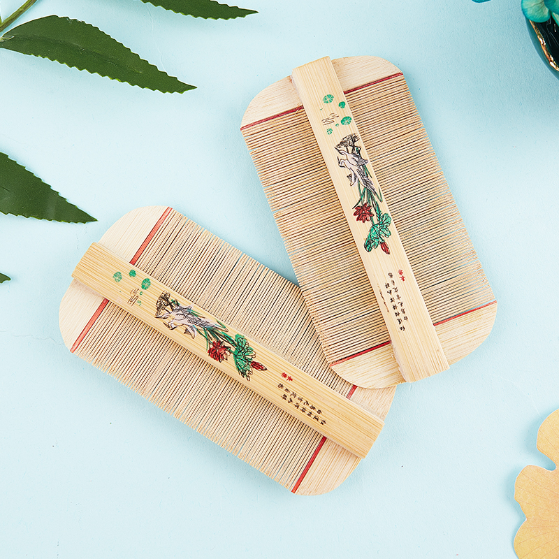 Double Sided Handmade Lice Comb Remove Itching Scraping Head Flea ...