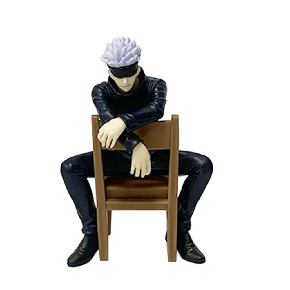 11cm 14cm With Chair Satoru Gojo Figure Noodle Stopper Sitting Jujutsu ...