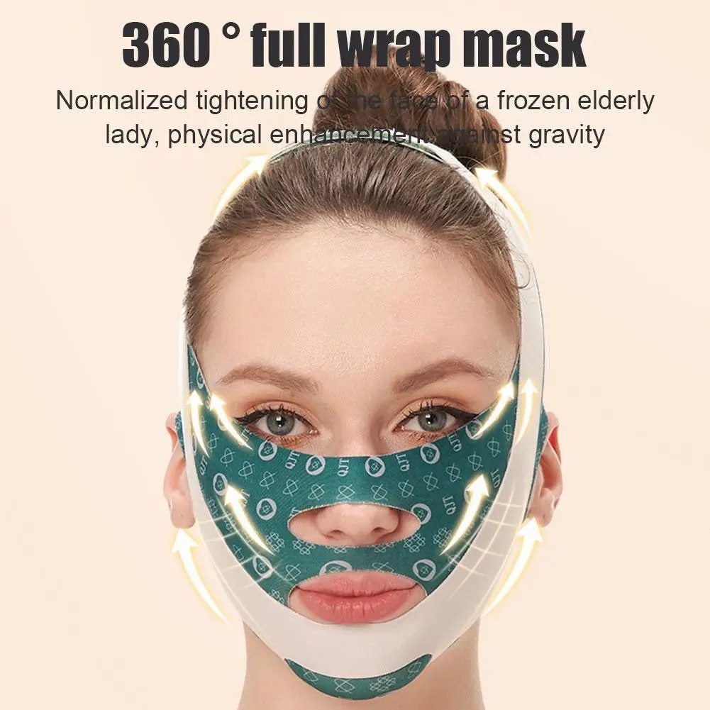 BeliefMelief Profesional Breathable V Face Cheek Lift Up Band Face Thin ...