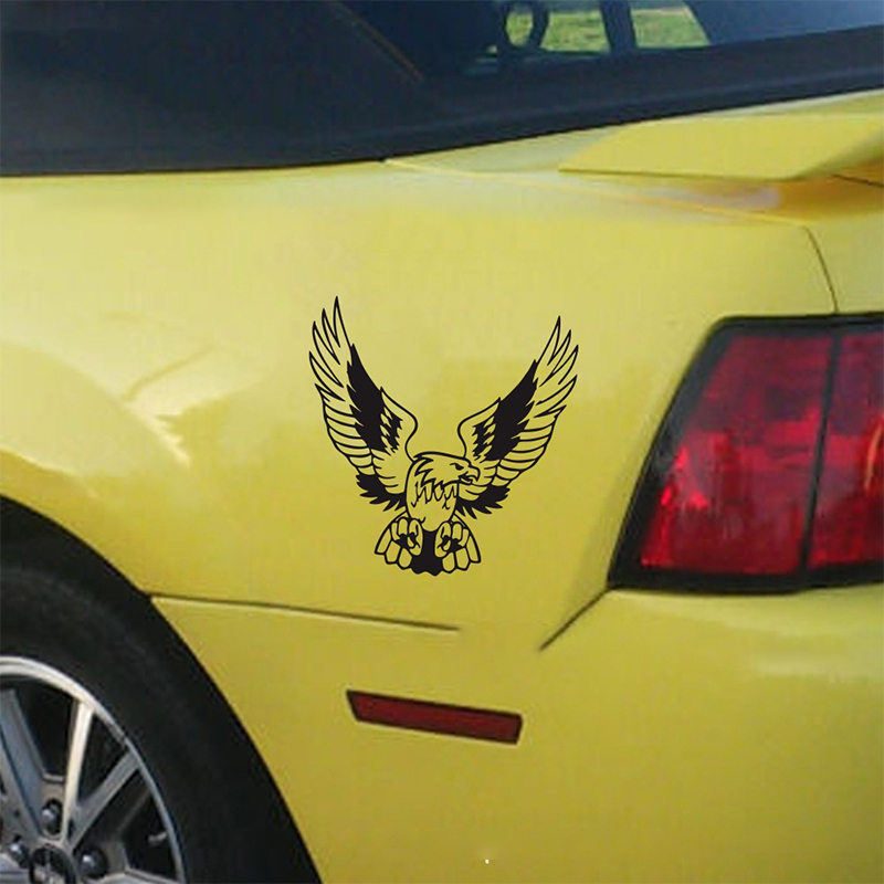 3D Car Sticker Fashion Eagle on Car Funny Wild Animal Stickers and ...