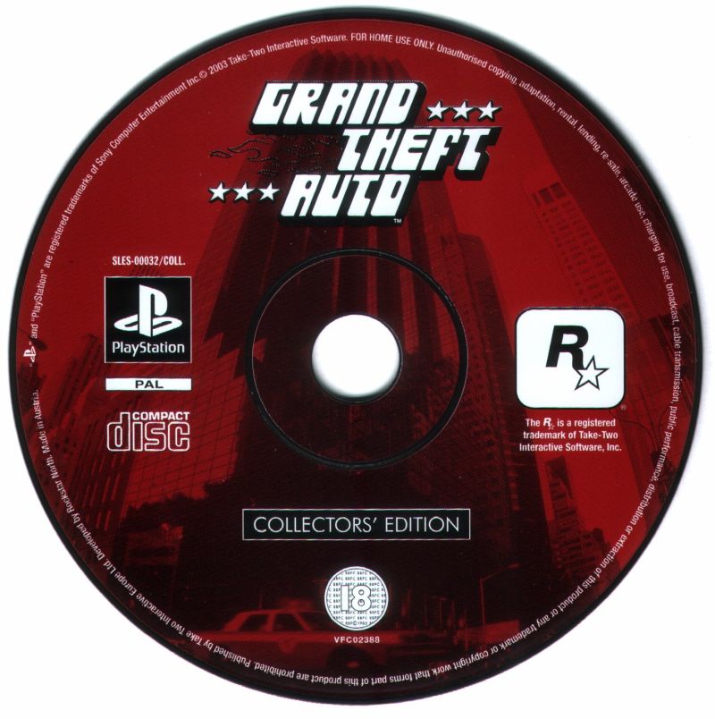 เกม Ps1 GRAND THEFT AUTO - COLLECTOR'S EDITION - [ 3 DISCS ] [SLUS ...