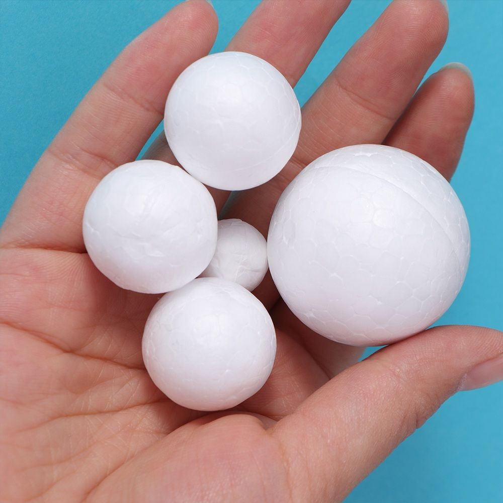 DIY Supplies Mini Foam Balls Polystyrene White Christmas Balls ...