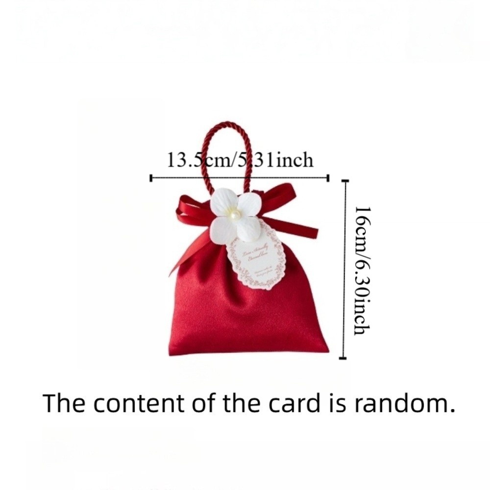 Fashion Mini Flower Drawstring Bag Gift Packaging Satin Wedding Candy ...