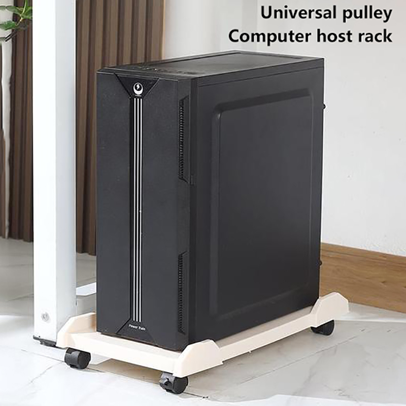 Computer Tower Stand Adjustable Mobile CPU Stand Gaming PC Case With 4 ...