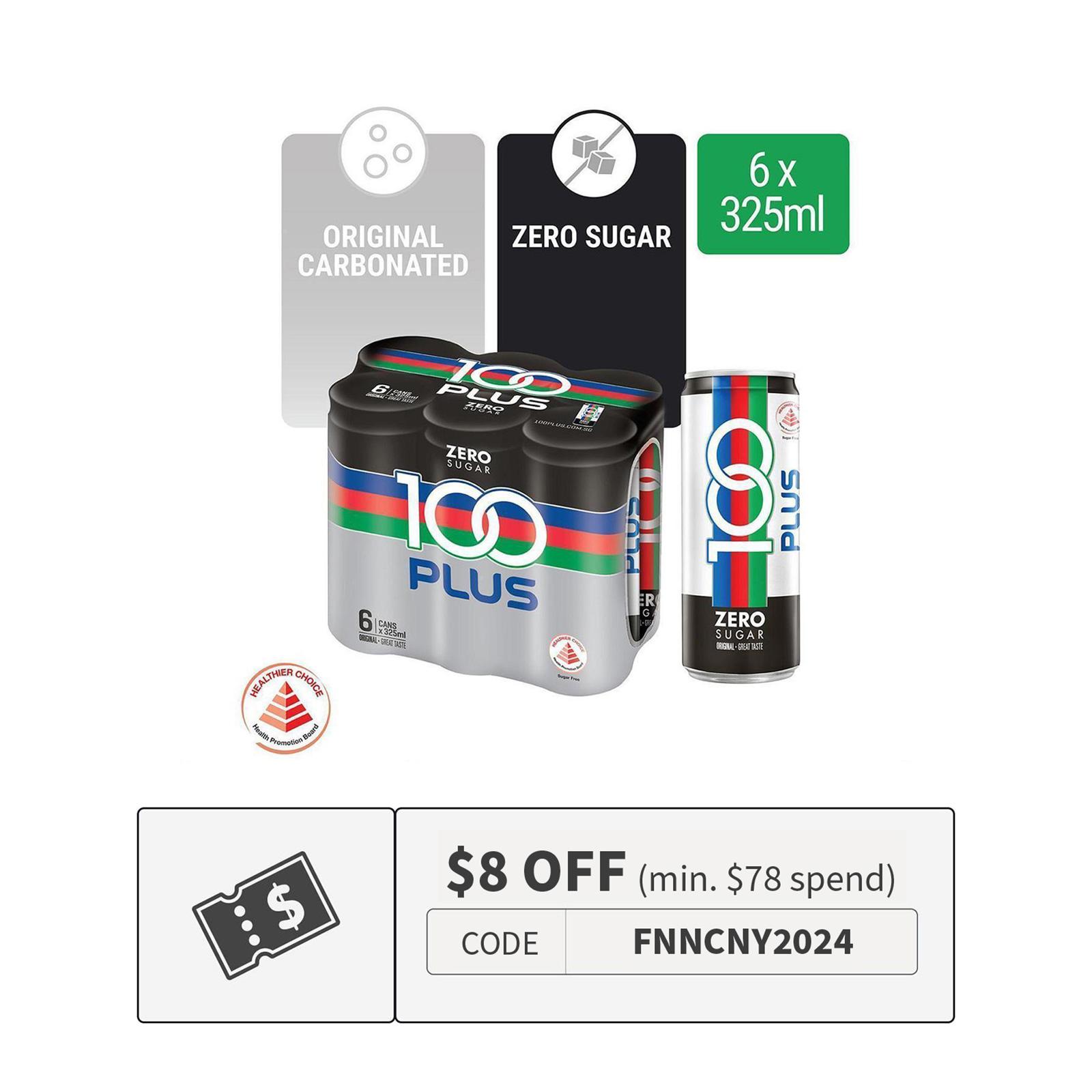 100PLUS Zero Sugar Isotonic Drink 325ML x 6 | Lazada Singapore