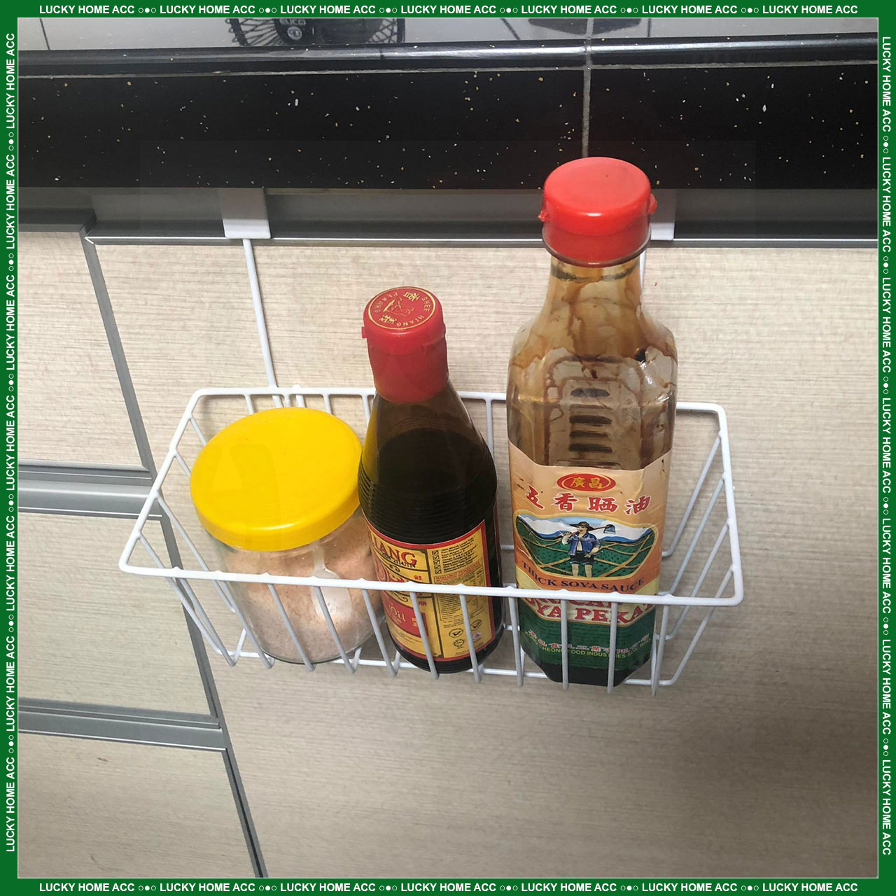 READY STOCK!!! Iron Grid Wire Net Hanging Basket Wall Hook Basket Iron ...