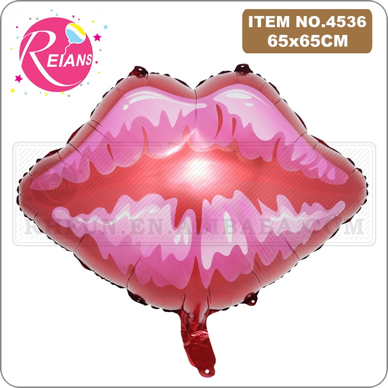 Giant Lipstick Bridal Shower Foil Balloons Kiss Me Mouth lip Wedding ...