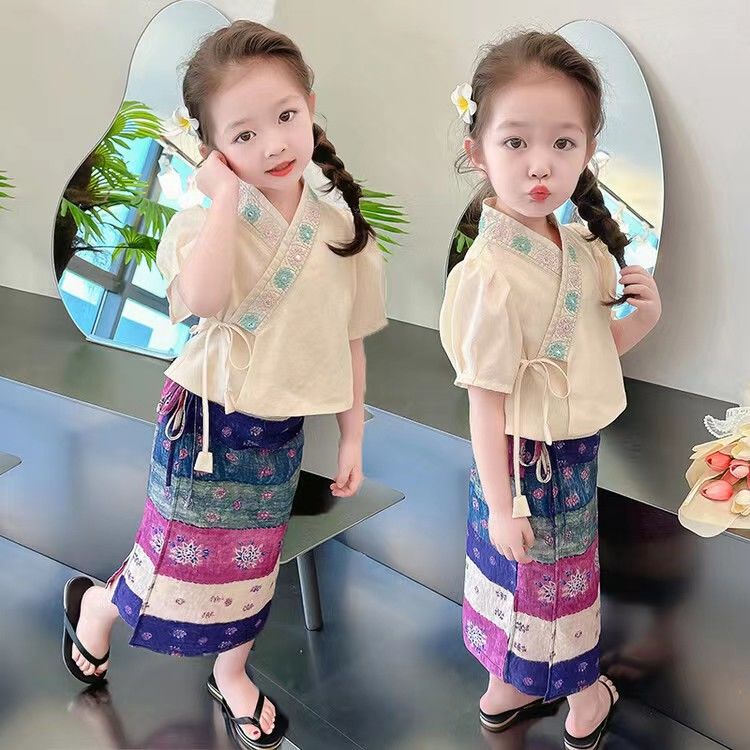 SUKAL เสื้อผ้าไดสำหรับเด็กชายและเด็กหญิง การท่องเที่ยวยูนนาน เสื้อผ้าชน ...