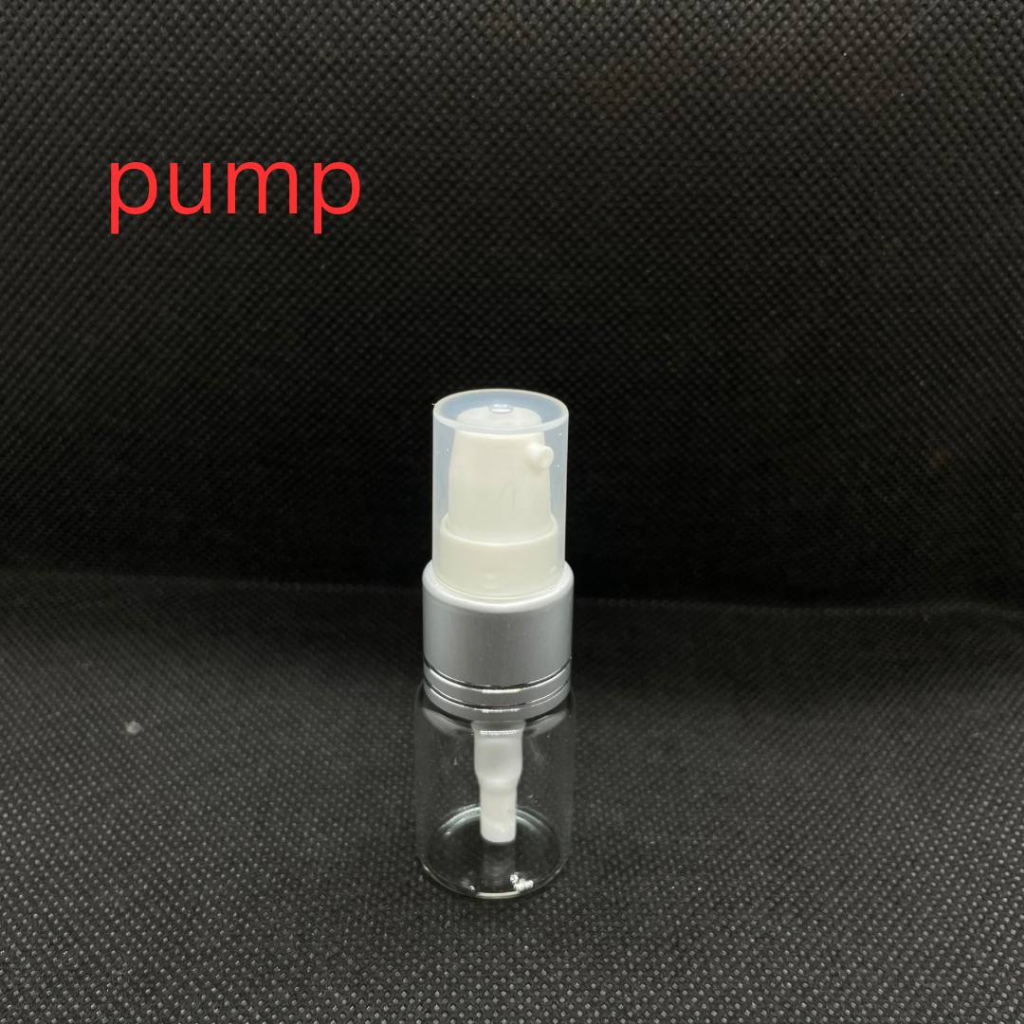 7ml Empty Lotion Cream Clear Glass with Bottles Spray Pump Dispenser ...