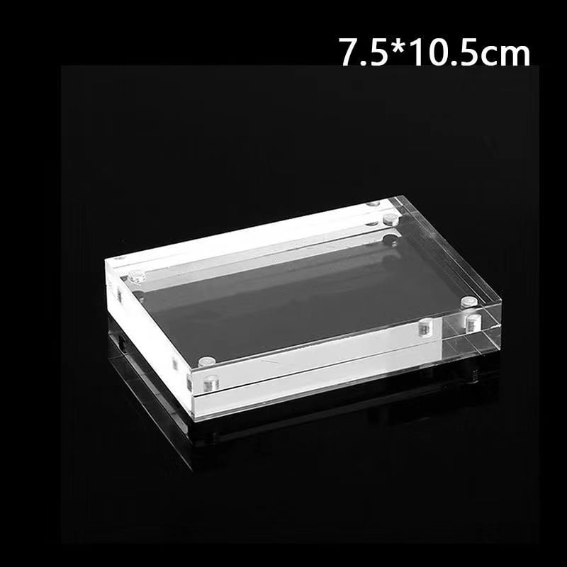 Clear Acrylic Photo Frame Magnetic Picture Photo Holder Display Frame ...