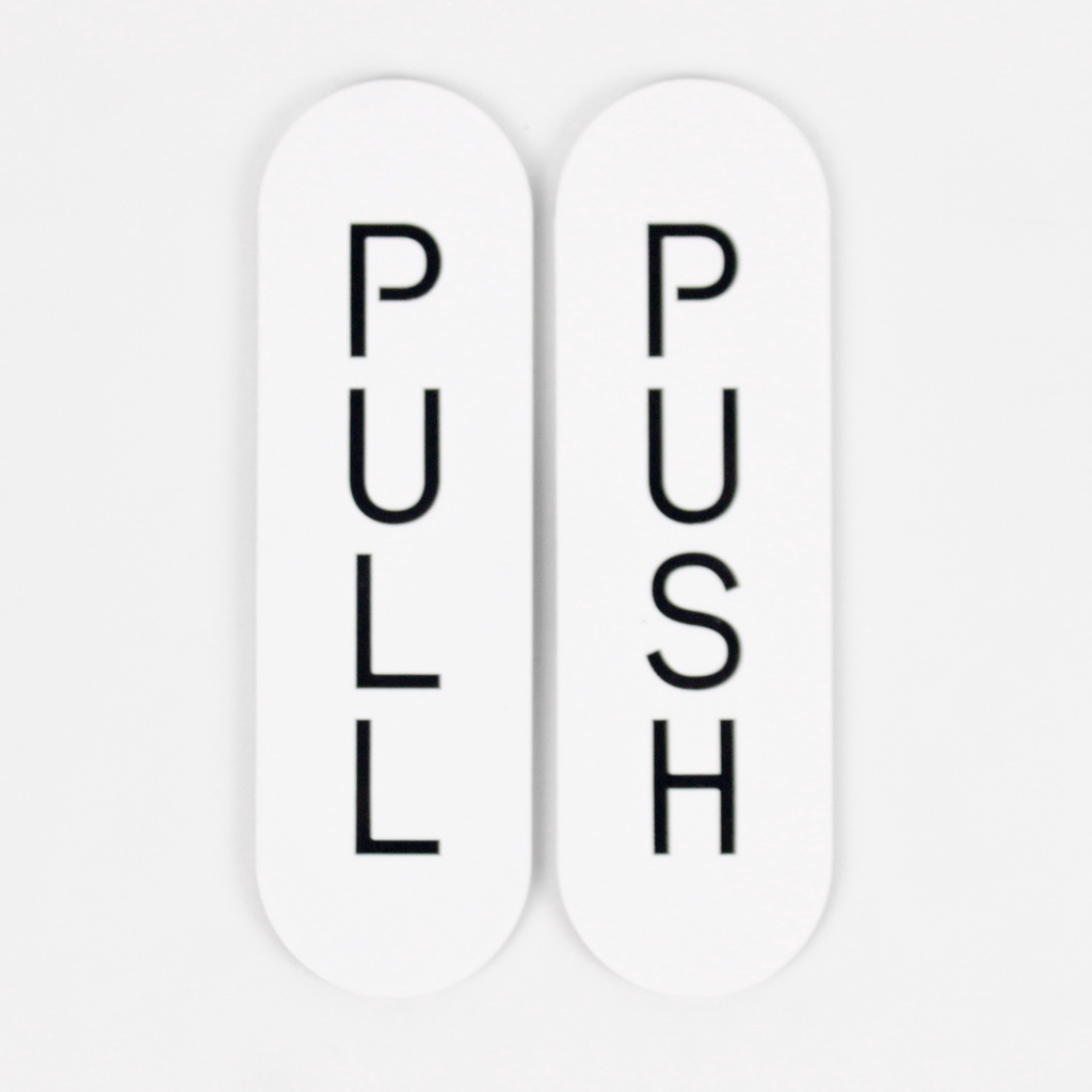 Acrylic Push Pull Door Signage Board Push Pull - INPI House | Lazada PH
