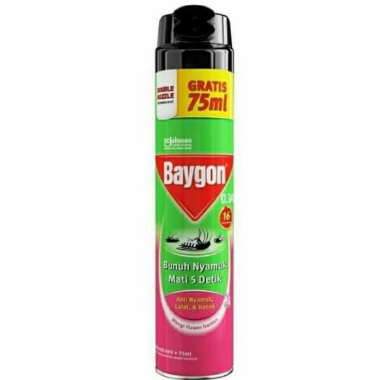 Baygon spray Aerosol 600ml + ekstra 75ml | Lazada Indonesia