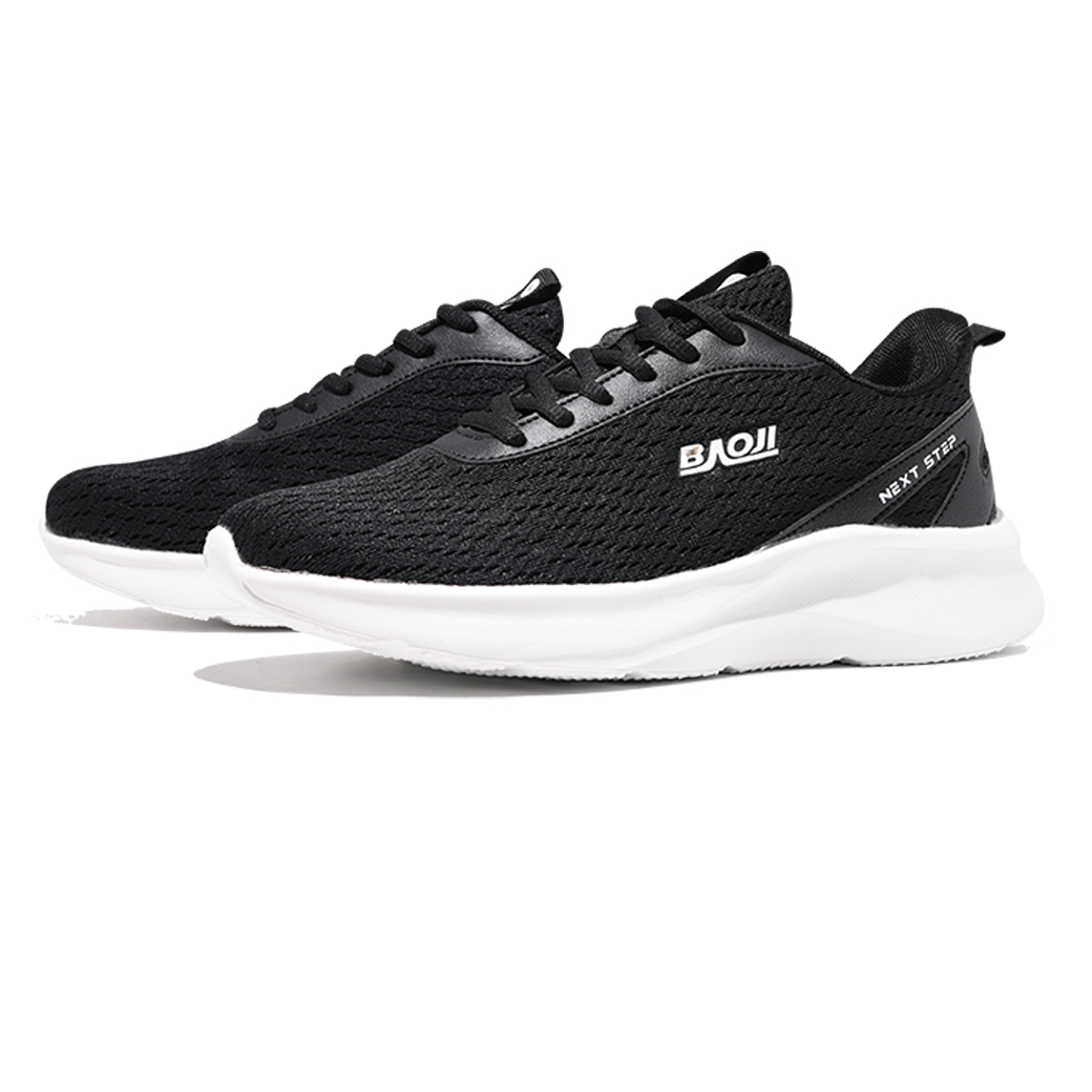 BAOJI รองเท้าผ้าใบชาย รุ่น BJM657-สีดำ/ขาว - MixASale