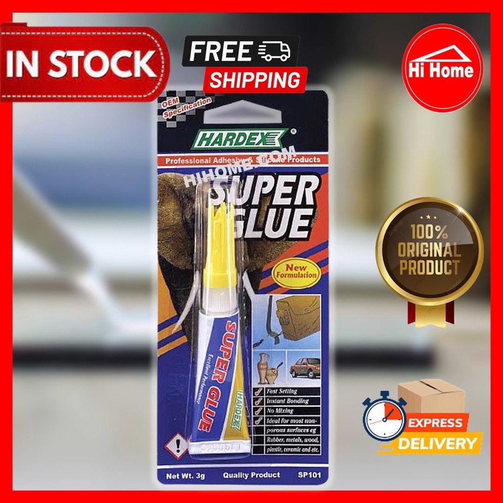 HARDEX Super Glue 3g SP101 Multipurpose Glue Elephant Glue Gam Super ...