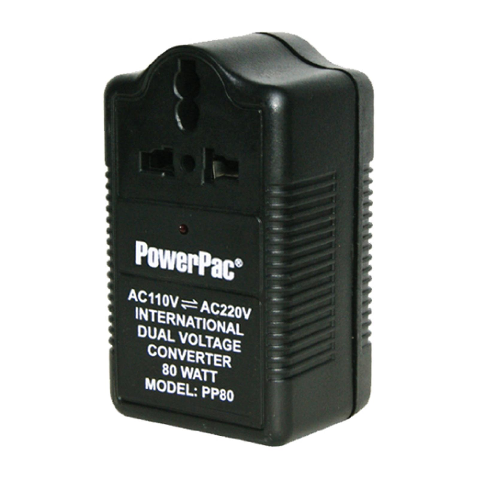 PowerPac 80W Universal Travel Adapter Voltage Converter ( 110V / 220V ...