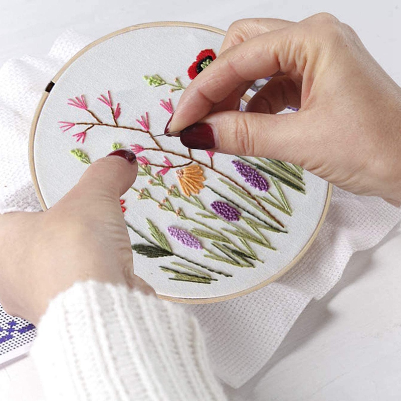 [ในสต็อก] [COD]5 Pack Embroidery Starter Kit with Pattern, Embroidery ...