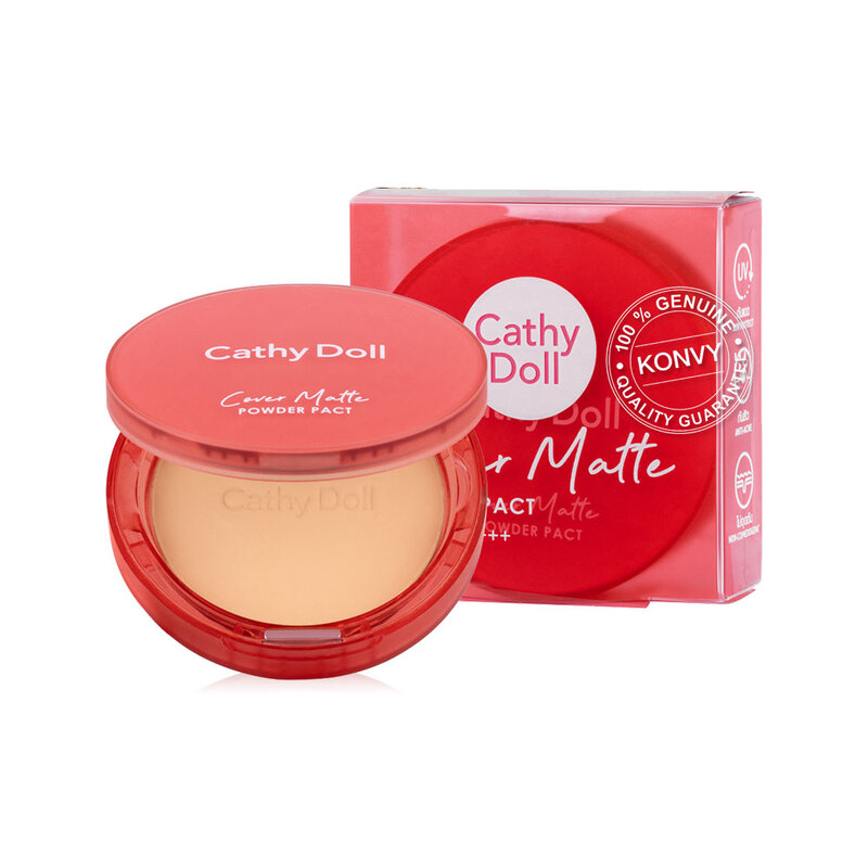 Cathy Doll Cover Matte Powder Pact SPF30PA 12g 03 Medium Beige - Konvy ...