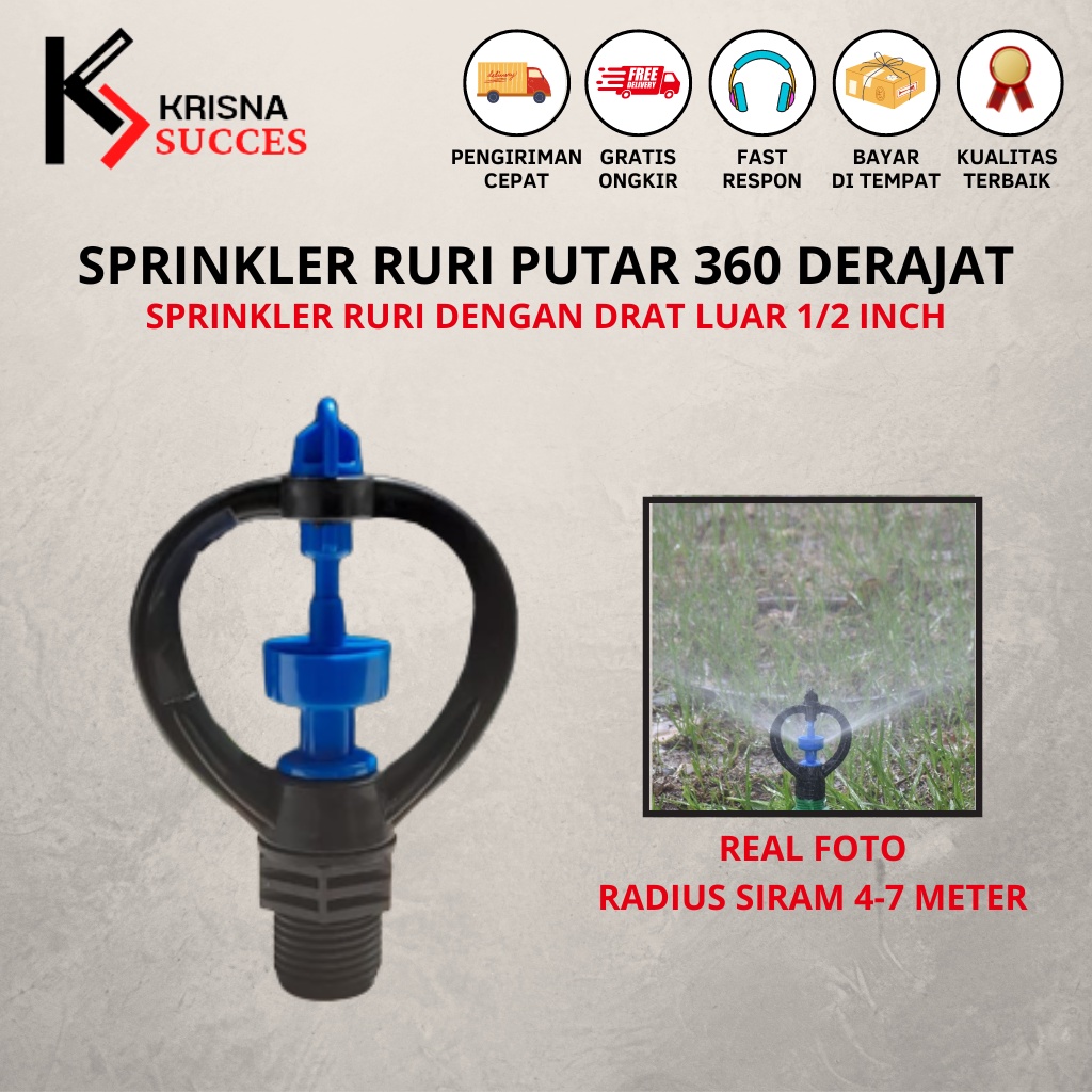 SPRINKLER RURI 360° SPRINGKLER TANAMAN BERKEBUN TAMAN KINCIR AIR KRISNA ...