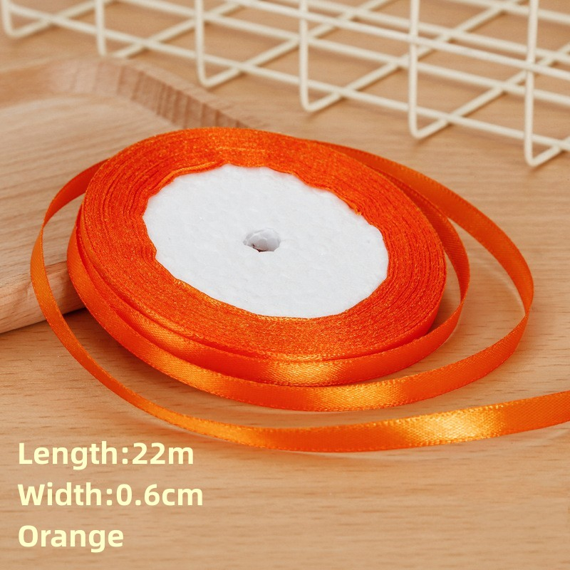 6mm Satin Ribbon - Elegant Gift Packaging and Decorative Ribbon, 25 ...