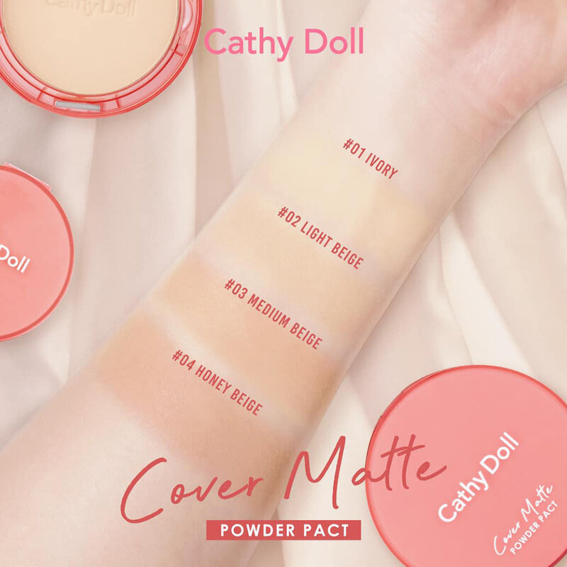 Cathy Doll Cover Matte Powder Pact SPF30PA 12g 03 Medium Beige - Konvy ...