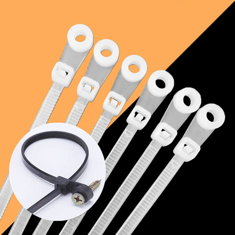 100Pcs/pack Heavy Duty Cables Fastening Rings Loop Hardware Organizer ...