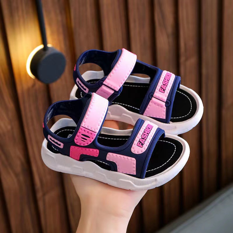 YAZHOULONG Childrens girls sandals Korean style soft sole anti-slip ...