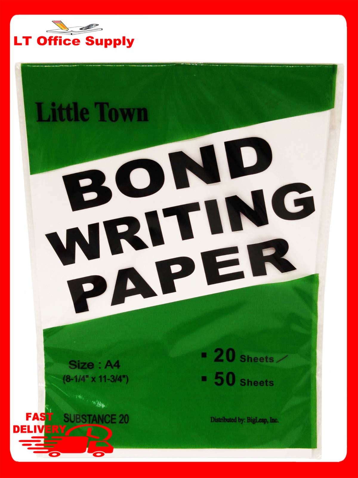 Little Town Bond Writing Paper Size A4 20's | Lazada PH