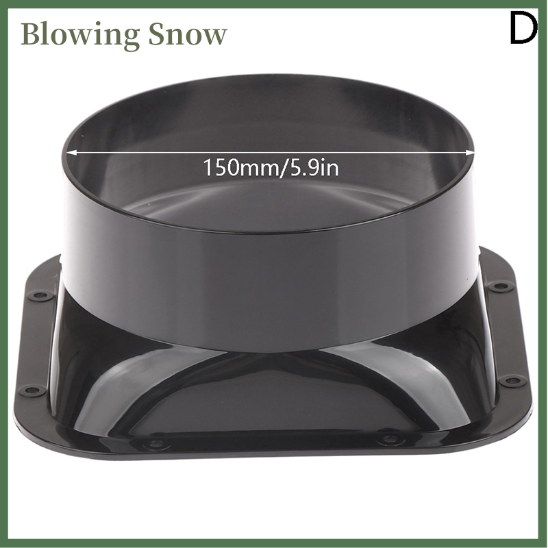 Blowing 100-150mm Long Flange Duct Fan Hose Connector Air Ventilation Adapter for Kitchen Hood ...