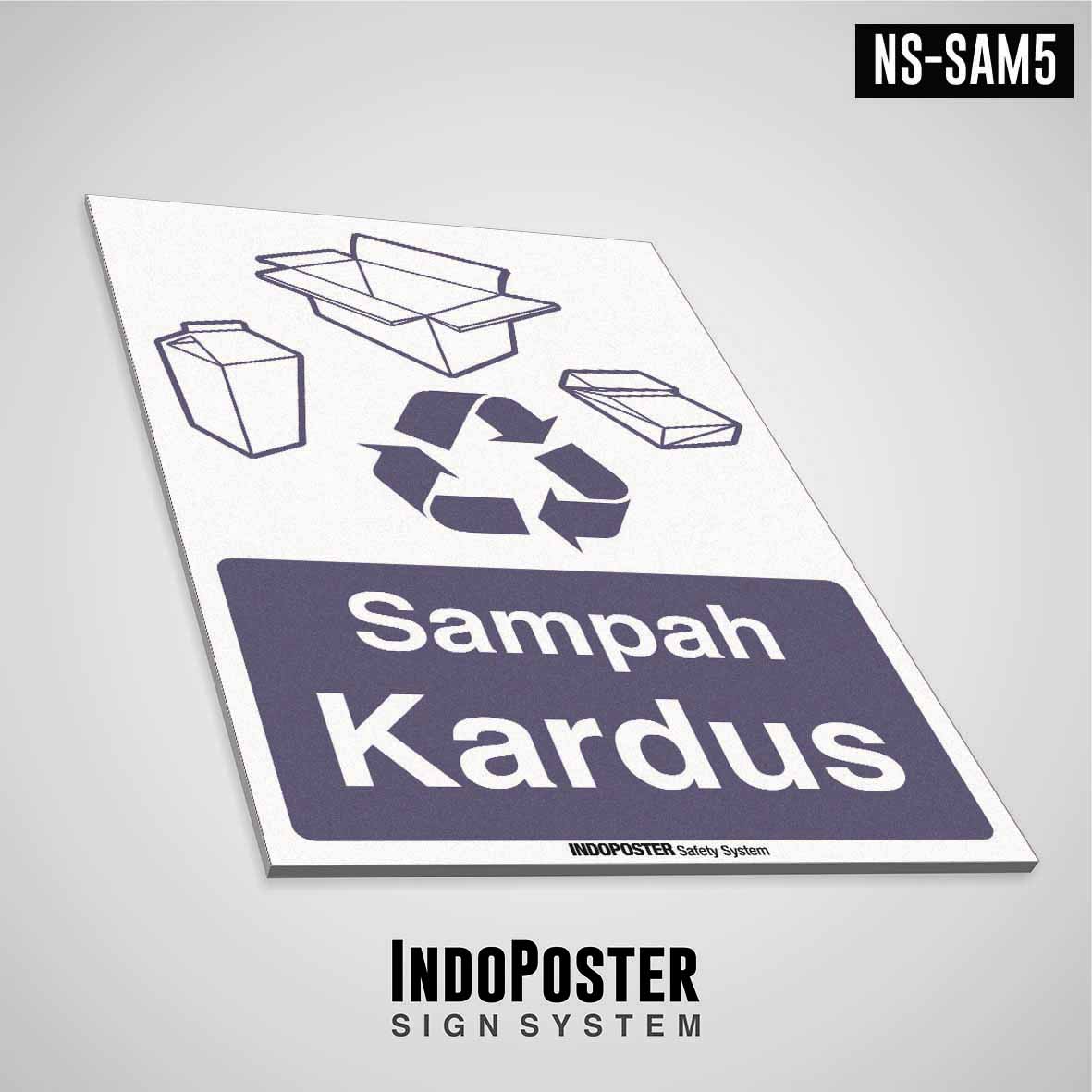 Safety Sign K3 PVC ISO Sampah Kardus M 45x30cm | Lazada Indonesia