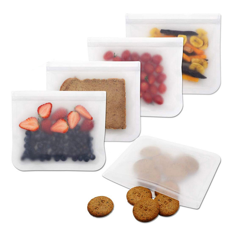 Silicone Food Storage Containers Leakproof Containers Stand Up Zip Bag ...
