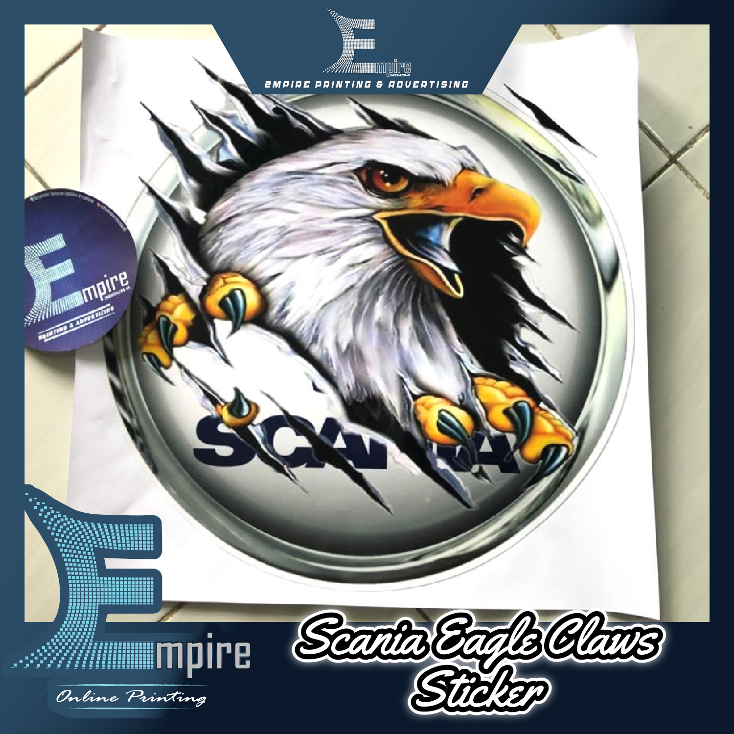 💥 Ready Stock 💥 Scania Eagle Claw | Lorry Truck | Sticker + FREE GIFT ...